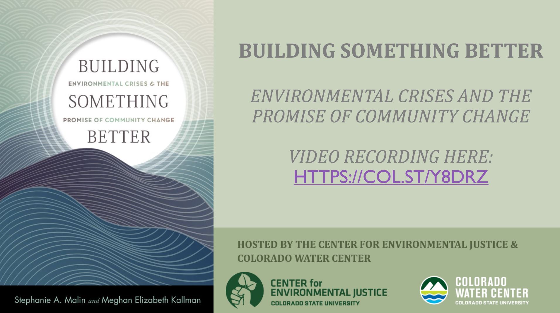 News and Events - Center for Environmental Justice | Colorado State ...